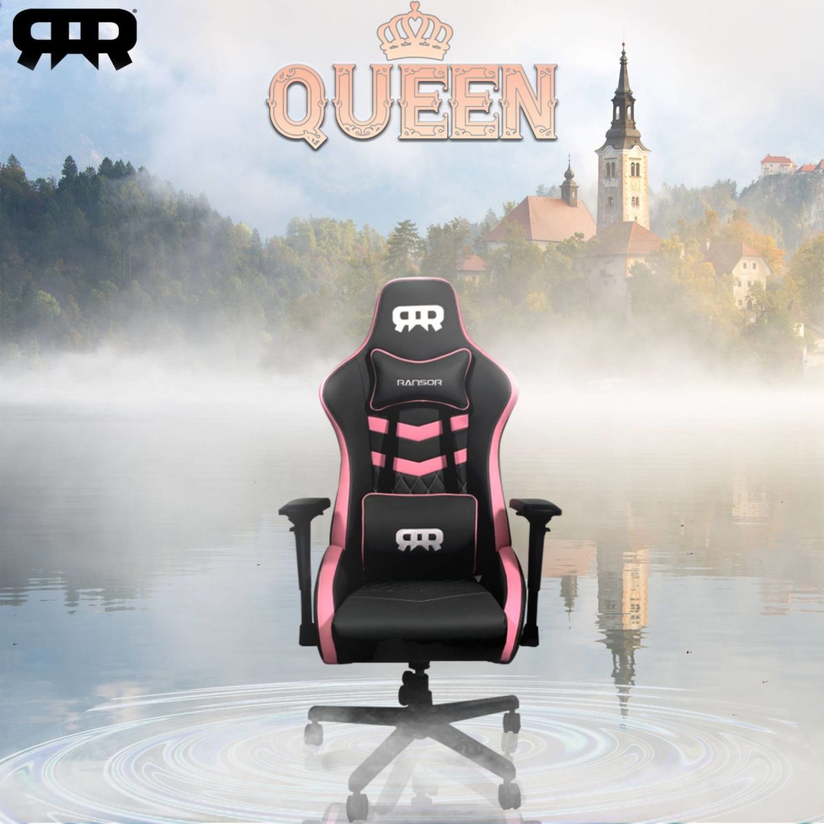 RANSOR Gaming Queen Chair – White Edition - RANSOR
